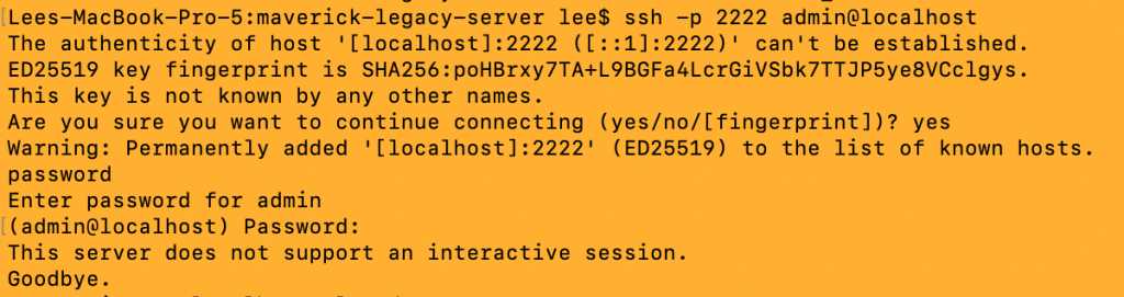 Creating an Interactive Terminal – Jadaptive Limited